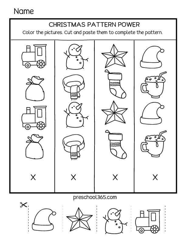 Free christmas pattern worksheet, Download Free christmas pattern ...