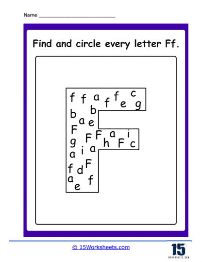 Free circle the letter f worksheet, Download Free circle the letter f worksheet png images, Free ...