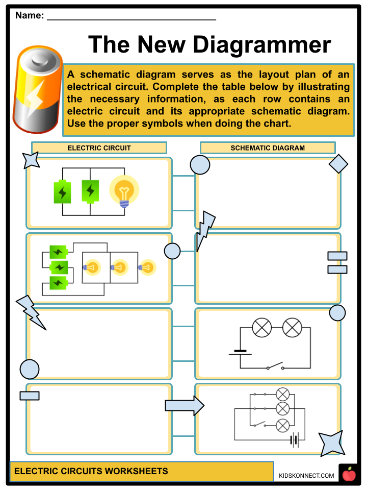Solving Circuit Diagrams Worksheet With Answers Science 7th Grade