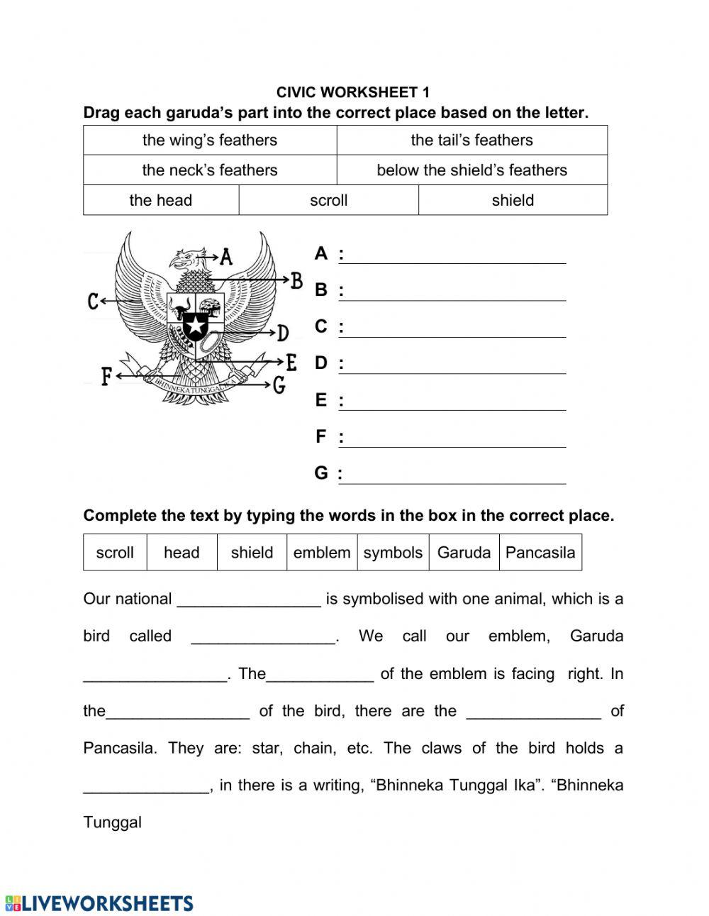 Civics Worksheet Stage 1 Worksheet Live Worksheets Worksheets Library Civics Worksheet Stage 1 Worksheet Live Worksheets Worksheets Library