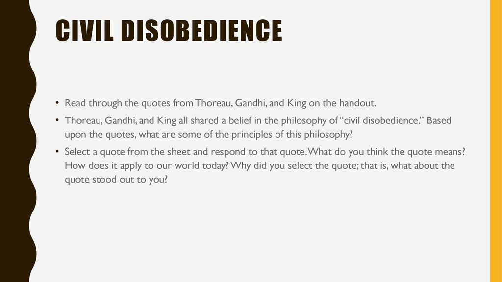 Fifth Grade Civil Disobedience Reading Comprehension Activity ...