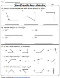 Classifying Angles Worksheets - Worksheets Library