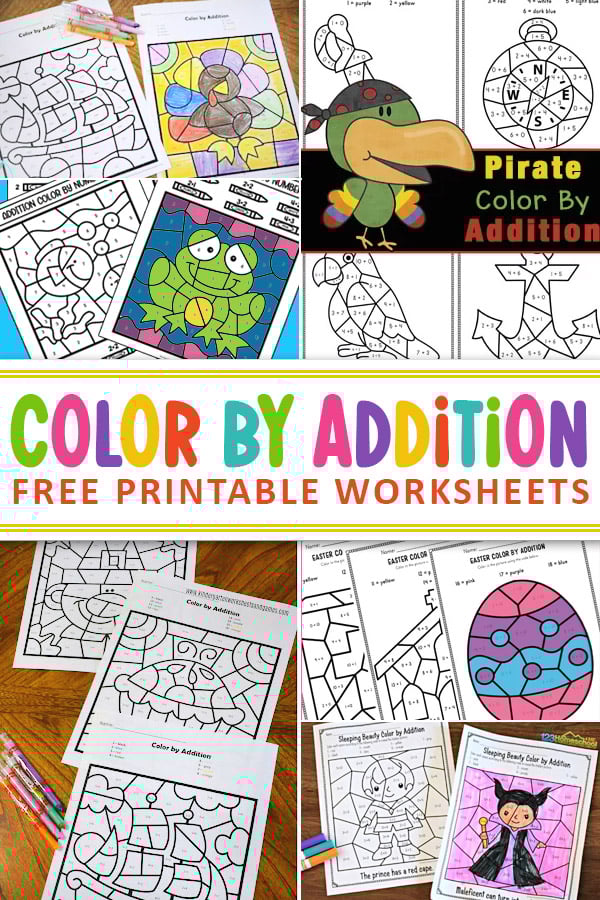 Free Printable Christmas Color by Addition Worksheet - Worksheets Library
