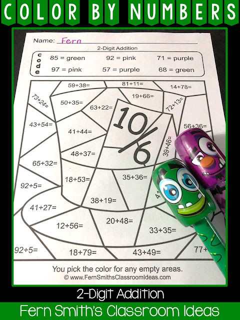5 Ways to Use These Free Color by Number Sheets in 2nd Grade ...