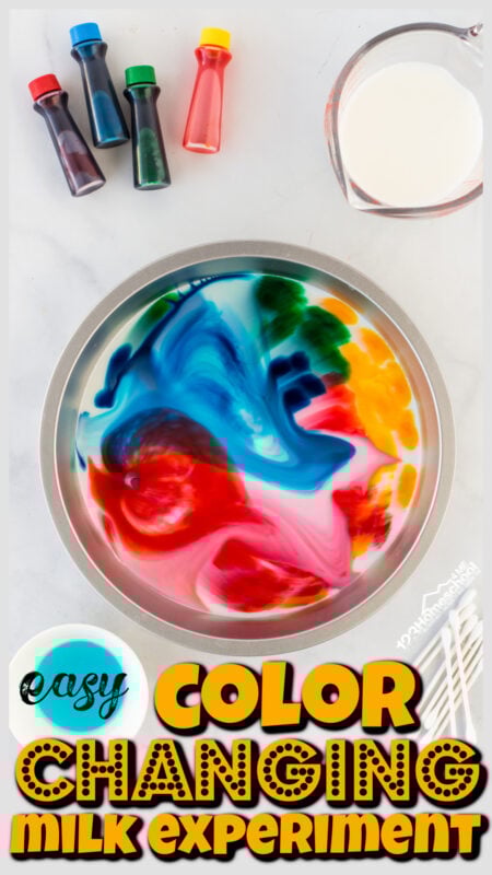 EASY Color Changing Milk Science Experiment - Worksheets Library