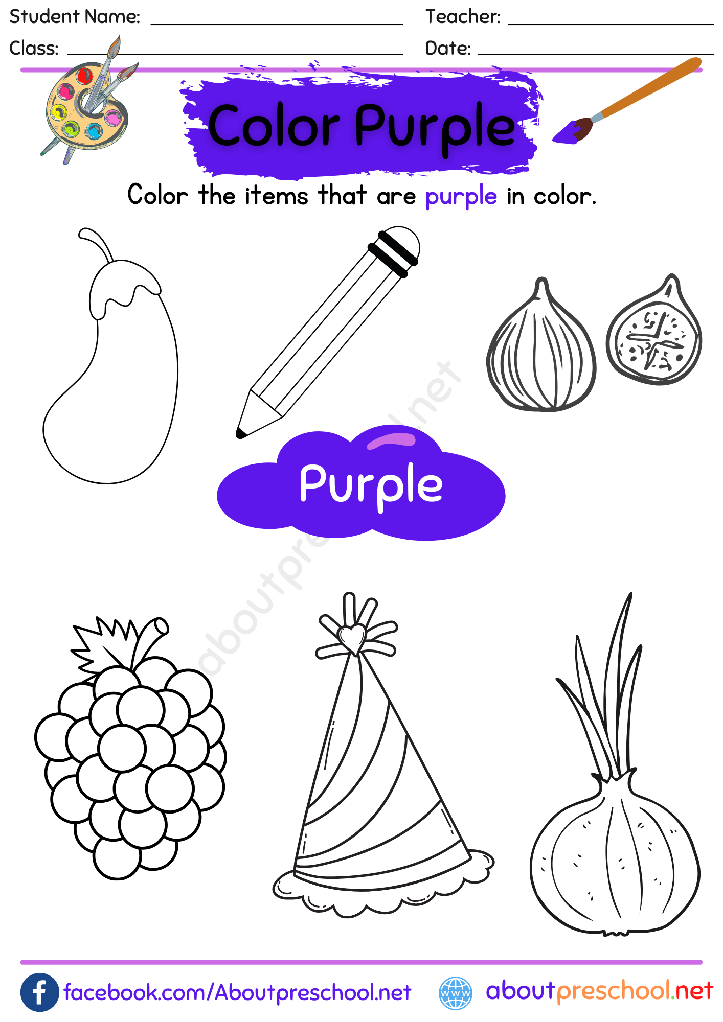 Other colors Archives - About Preschool - Worksheets Library
