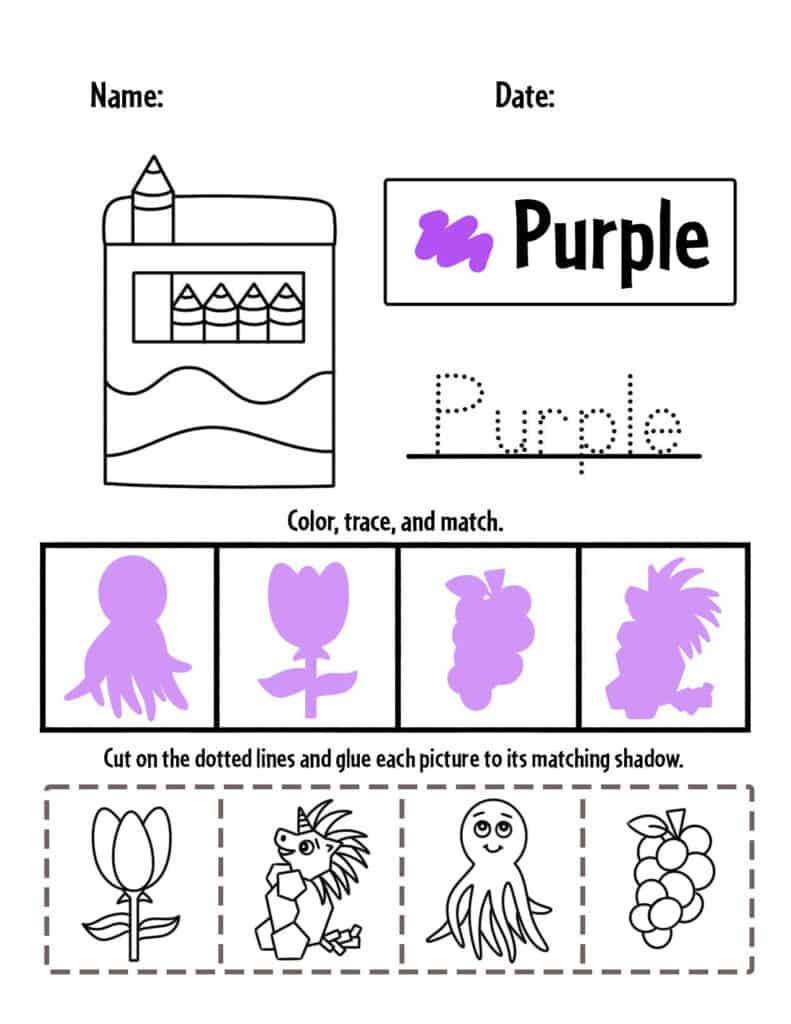 Free color purple worksheet, Download Free color purple worksheet png ...