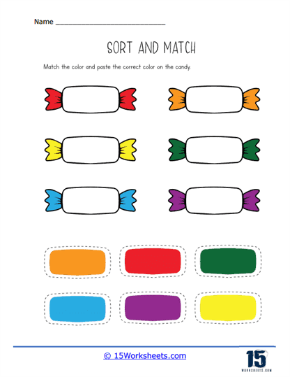 Sort and Match Colors Worksheets - 15 Worksheets.com - Worksheets Library
