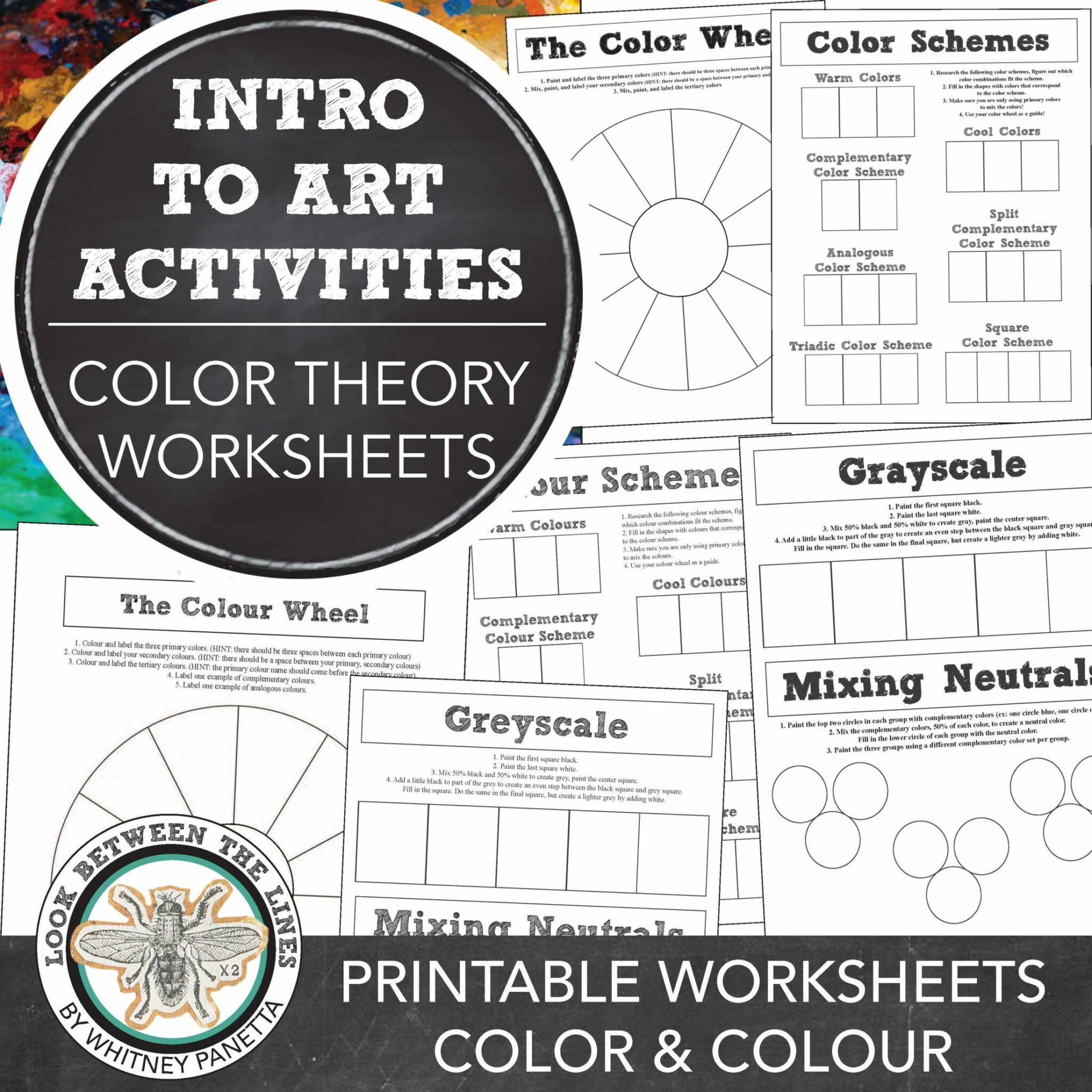 Basic Color Theory - Printable | SCYAP - Worksheets Library