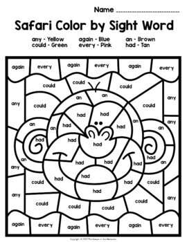 Dolch 1st Grade Sight Words Write Color Worksheets | Made By Teachers ...