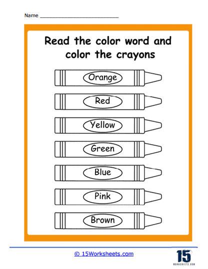 Color Words Worksheets - 15 Worksheets.com - Worksheets Library