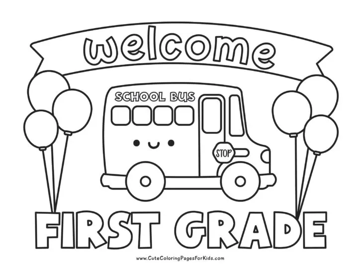 25 Back to School Coloring Pages (Free Printables) - Cute Coloring ...