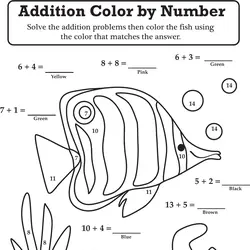 Printable 1st Grade Math Coloring Worksheets | Education.com ...