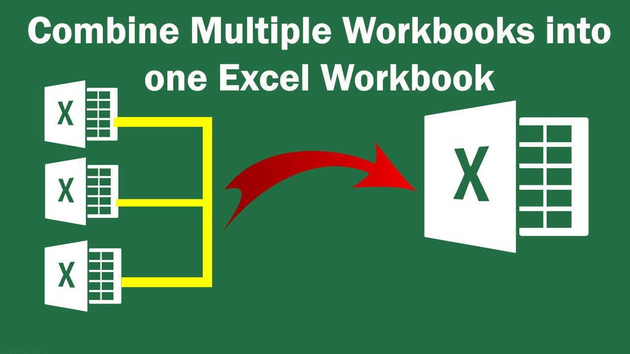 How To Combine Multiple Excel Workbooks Into One Workbook Excel Tutorials For Beginners 2104