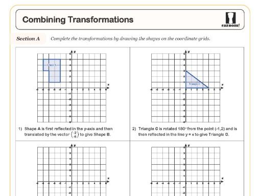 KS3 and KS4 Transformations Worksheets - Transformations of Graphs ... - Worksheets Library