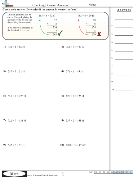 Division Worksheets | Free - Distance Learning, worksheets and ...
