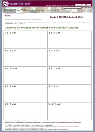 Description/Download - Worksheet #5873. CCSS.Math.Content.3.OA.A.4 ...