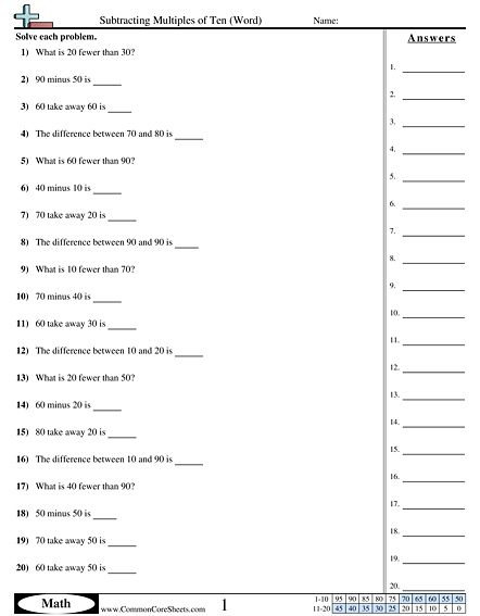 Subtraction Worksheets | Free - Distance Learning, worksheets and ...