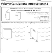 Printable Common Core Volume Worksheets | Education.com - Worksheets Library