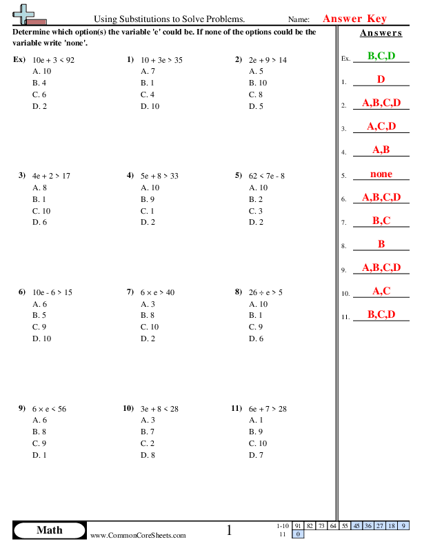 Algebra Worksheets - Worksheets Library
