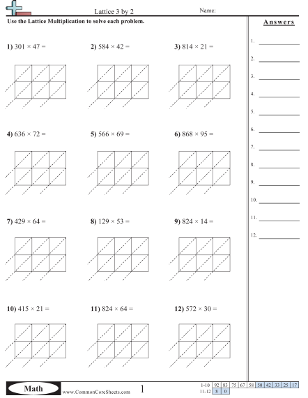 Common Core Worksheet Multiplying Decimals Using Area Model 5nbt7