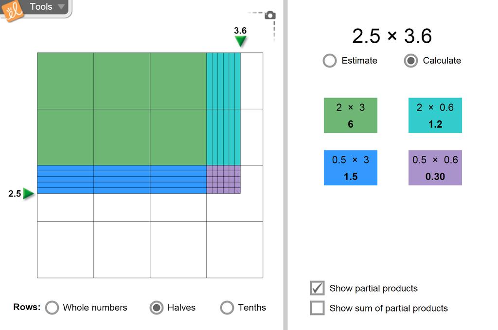 Free Common Core Worksheet Multiplying Decimals Using Area Model
