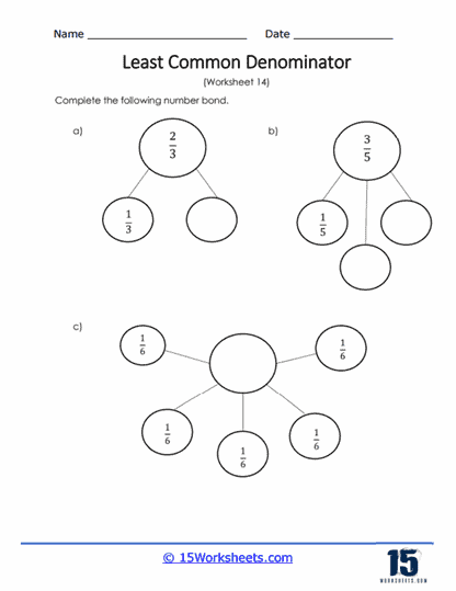 Least Common Denominator Worksheets - 15 Worksheets.com - Worksheets Library