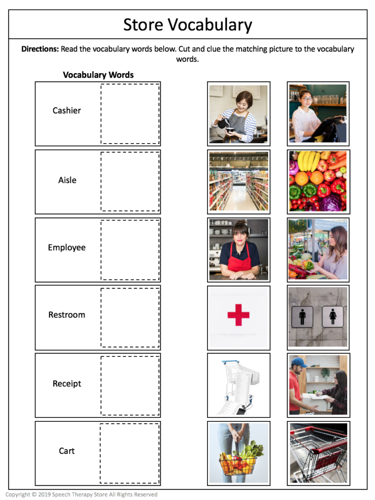 7+ Free Community Outings Printables Life Skills - Speech Therapy ...
