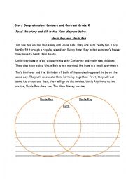 Compare and Contrast, Venn-diagram, Grade 2 - ESL worksheet by Nad86 ...