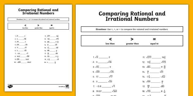 Comparing And Ordering Rational Numbers By Tutorcircle Team Issuu Worksheets Library