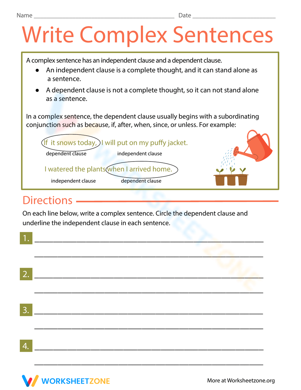 Compound Sentence Worksheets - Worksheets Library