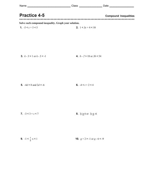 How to Solve and Graph And & Or Compound Inequalities - Lesson ...