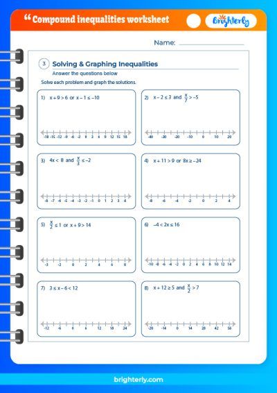 Free compound inequalities worksheet, Download Free compound ...
