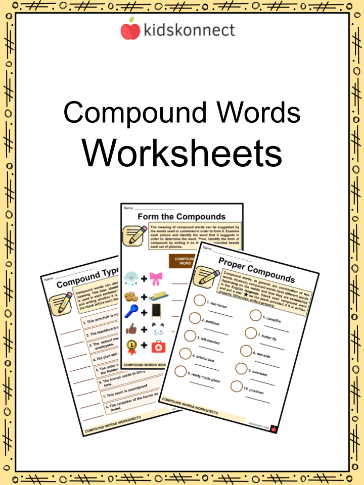Free compound words worksheet with pictures, Download Free compound ...