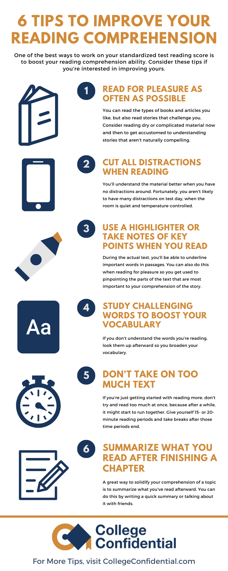 Infographic: 6 Tips to Improve Your Reading Comprehension ... - Worksheets Library