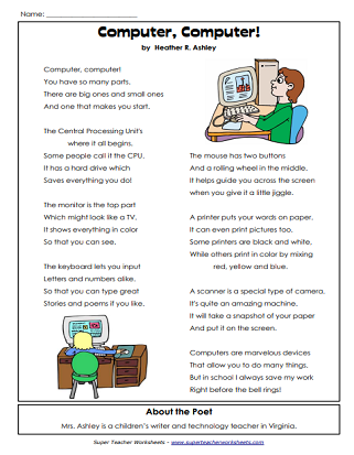 Free computer literacy worksheet, Download Free computer literacy worksheet png images, Free ...