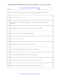 Free conditional statement practice worksheet, Download Free conditional statement practice ...