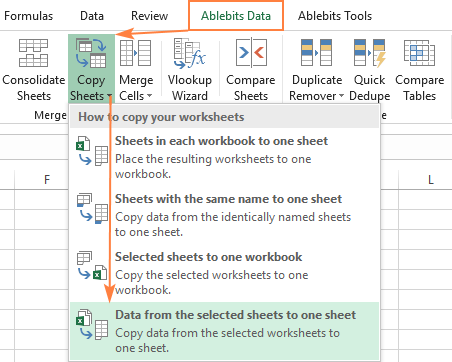 Consolidate in Excel: Merge multiple sheets into one - Worksheets Library