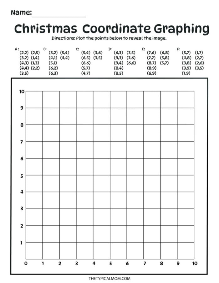 Free Coordinate Graphing Mystery Picture Worksheets PDF Worksheets