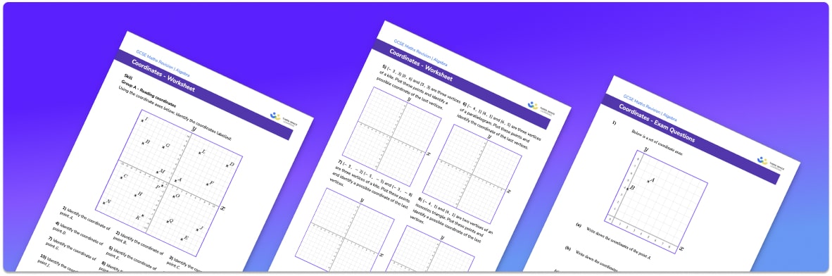 Coordinates Worksheet Gcse Maths Free Third Space Learning