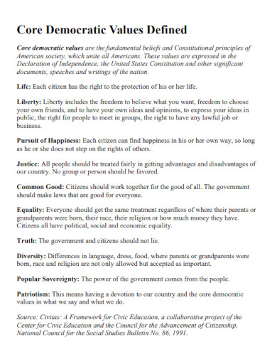 Core Values - 99+ Examples, How to Create, Format, PDF - Worksheets Library