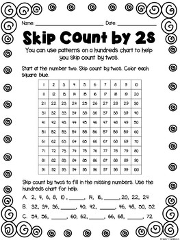 Skip Counting by 2s, 5s, and 10s - Worksheets Library