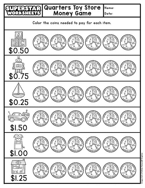 2nd Grade Money Worksheets - Best Coloring Pages For Kids | 2nd ...