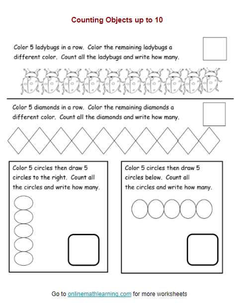 Kindergarten Counting Worksheets - Superstar Worksheets - Worksheets Library