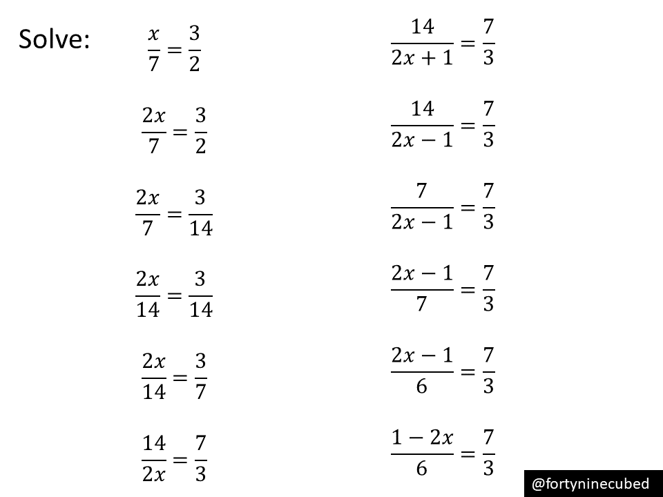 Solving Linear Equations By Cross Multiplication Variation Theory