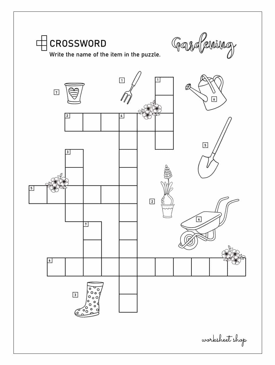 Puzzles - Worksheet Shop - Worksheets Library