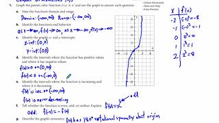 Algebra 2 Chapter 6.1 Exercises 1-13 Graphing Cubic Functions ... - Worksheets Library