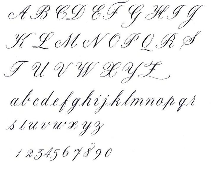 Calligraphy Alphabet : cursive calligraphy alphabet | Cursive ... - Worksheets Library