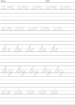 Amazon.com: Cursive Handwriting Workbook For Kids: Cursive for ... - Worksheets Library