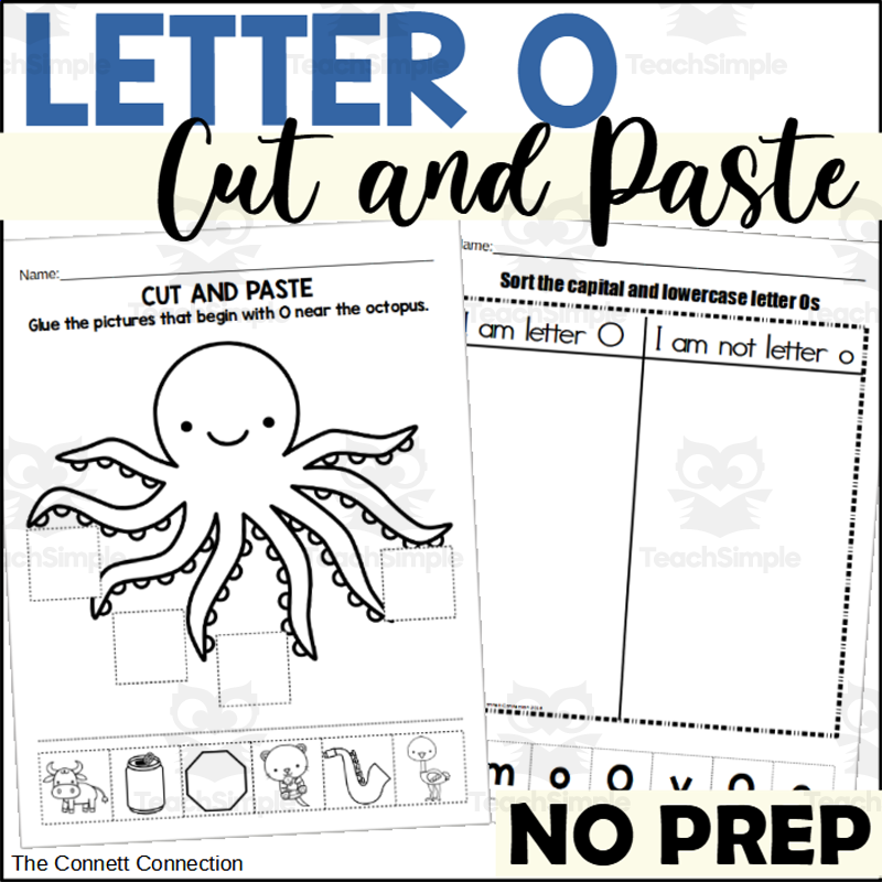 Letter O Cut-And-Paste Printable Mini Book (Color ... - Worksheets Library